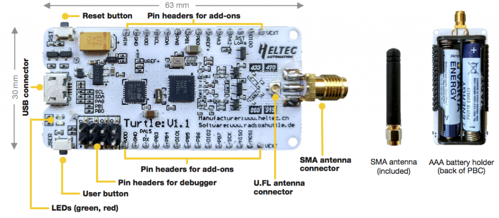 LoRa board with peer-to-peer protocol | RadioShuttle Network Protocol